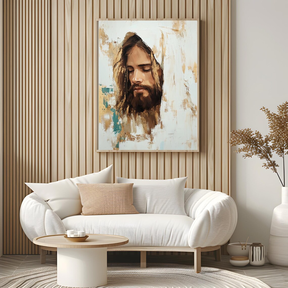 Jesus in Sacred Silence Digital Wall Art - Christian Printable | Faith ...