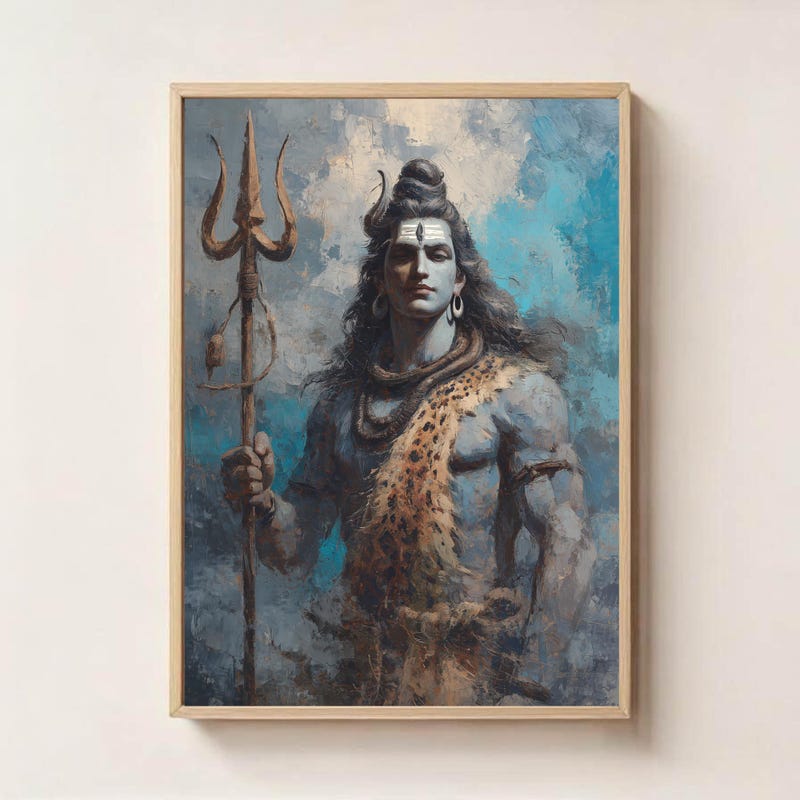 Lord Shiva Art Digital - Etsy