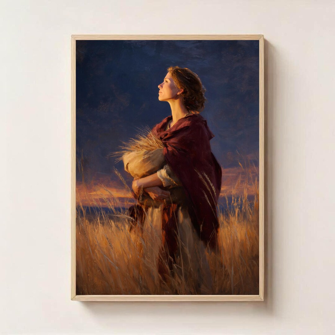 Ruth From the Bible Digital Art Print – Faithful Woman Wall Art ...