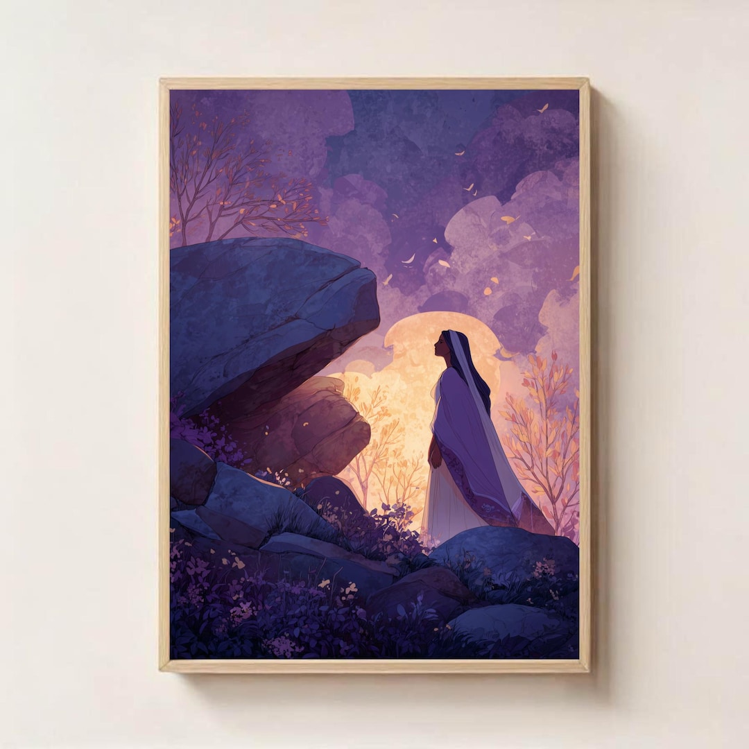 Mary Magdalene at Jesus’ Tomb Digital Print – Resurrection Christian ...