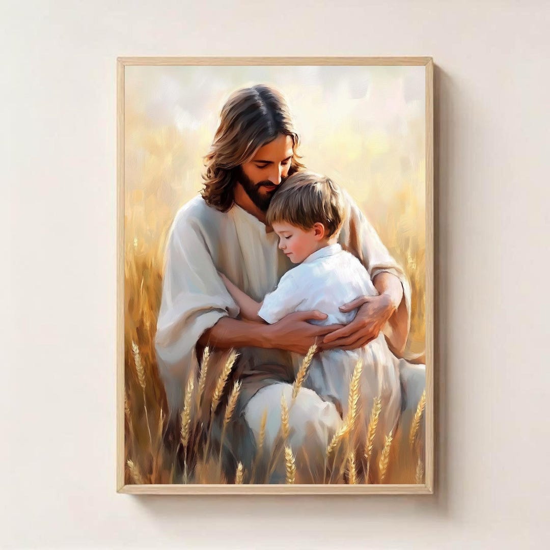 In Jesus Arms Digital Wall Art - Christian Printable | Faith-based ...