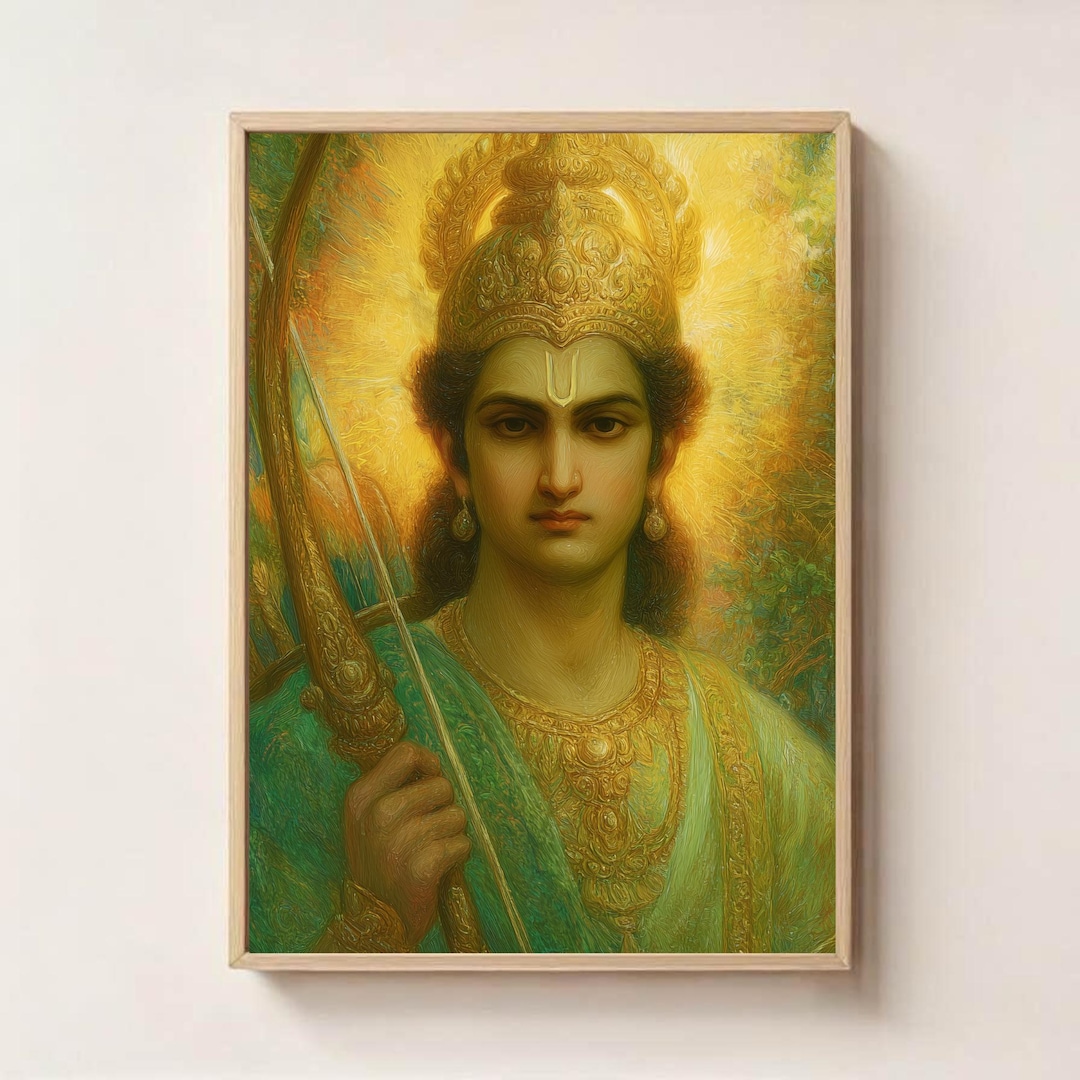 Rama God of Virtue and Dharma | Energy Infused Hindu Wall Art for ...