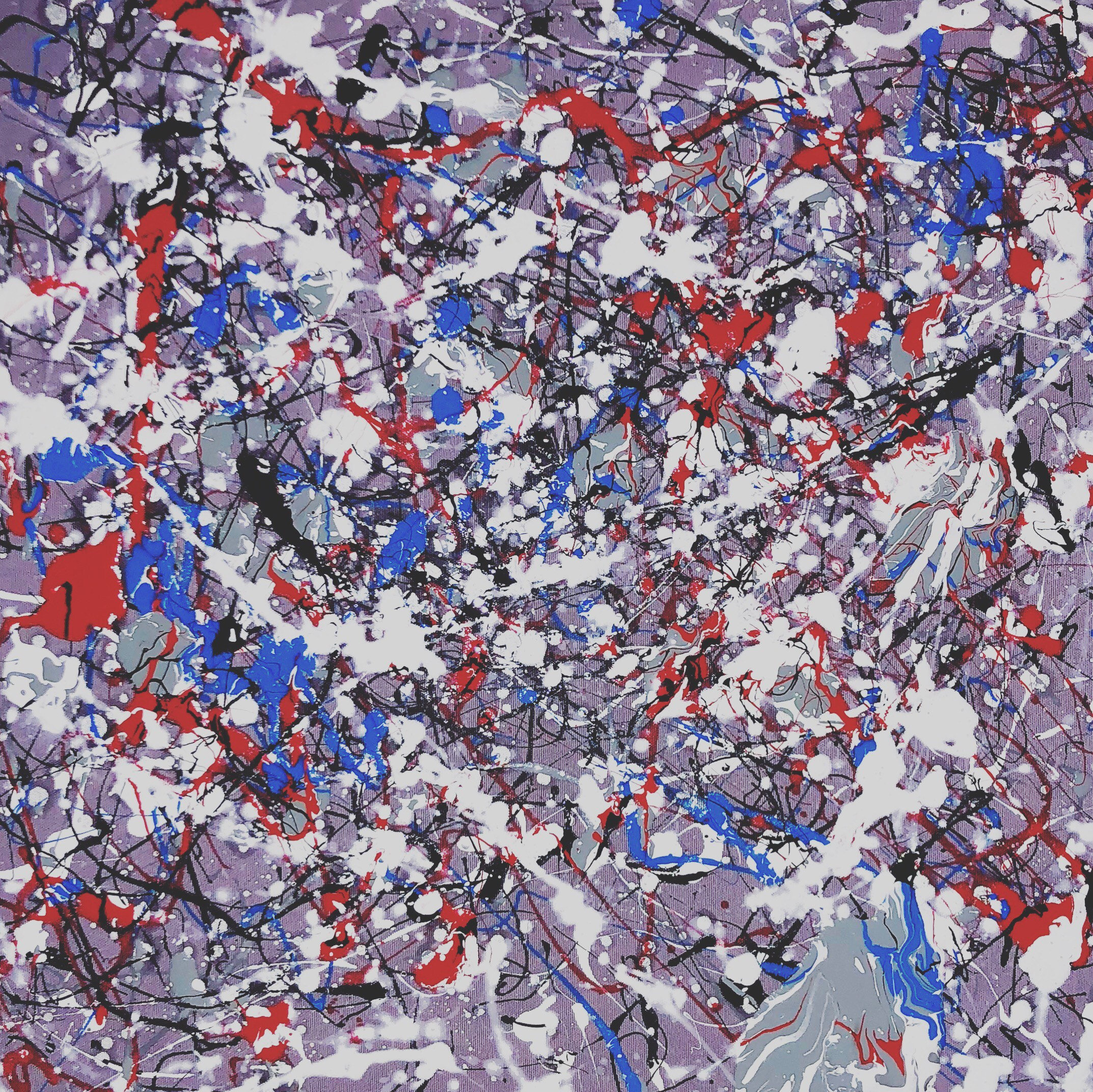 No.35 2018 Abstract Expressionism Action Painting by Robert | Etsy