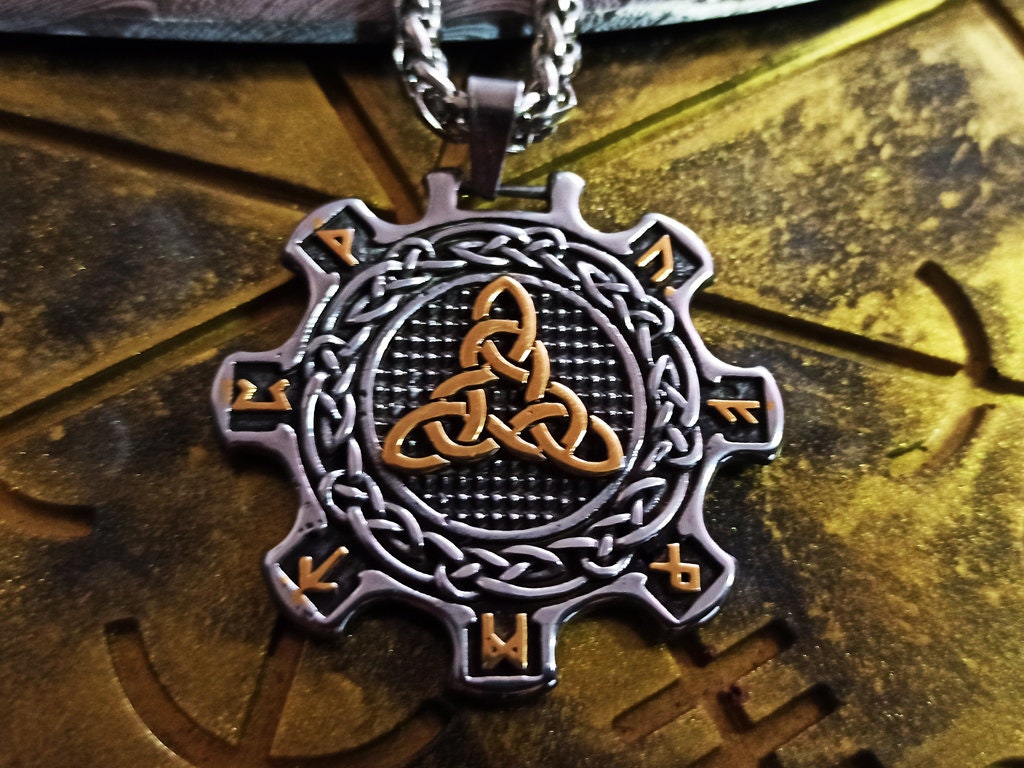 Wotan's Symbol Valknut Meets Runes and a Triquetra - Etsy Australia