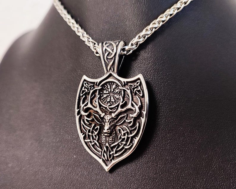 Deer Eikthyrnir Vegvisir Made in Stainless Steel - Etsy Ireland