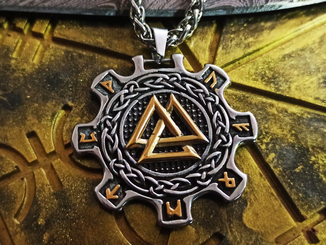 Wotan's Symbol Valknut Meets Runes and a Triquetra - Etsy Australia