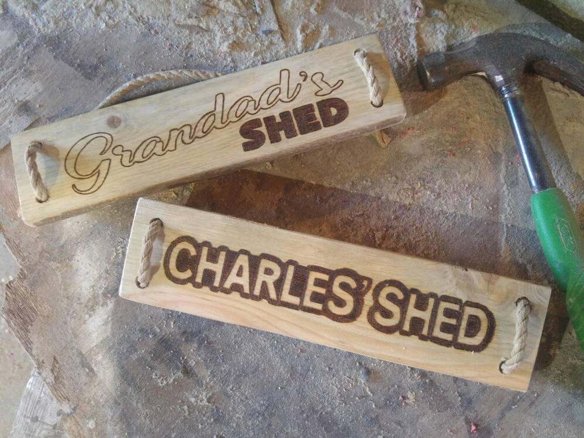 Custom Shed Signs. She Shed Man Cave or Your Own Message. - Etsy