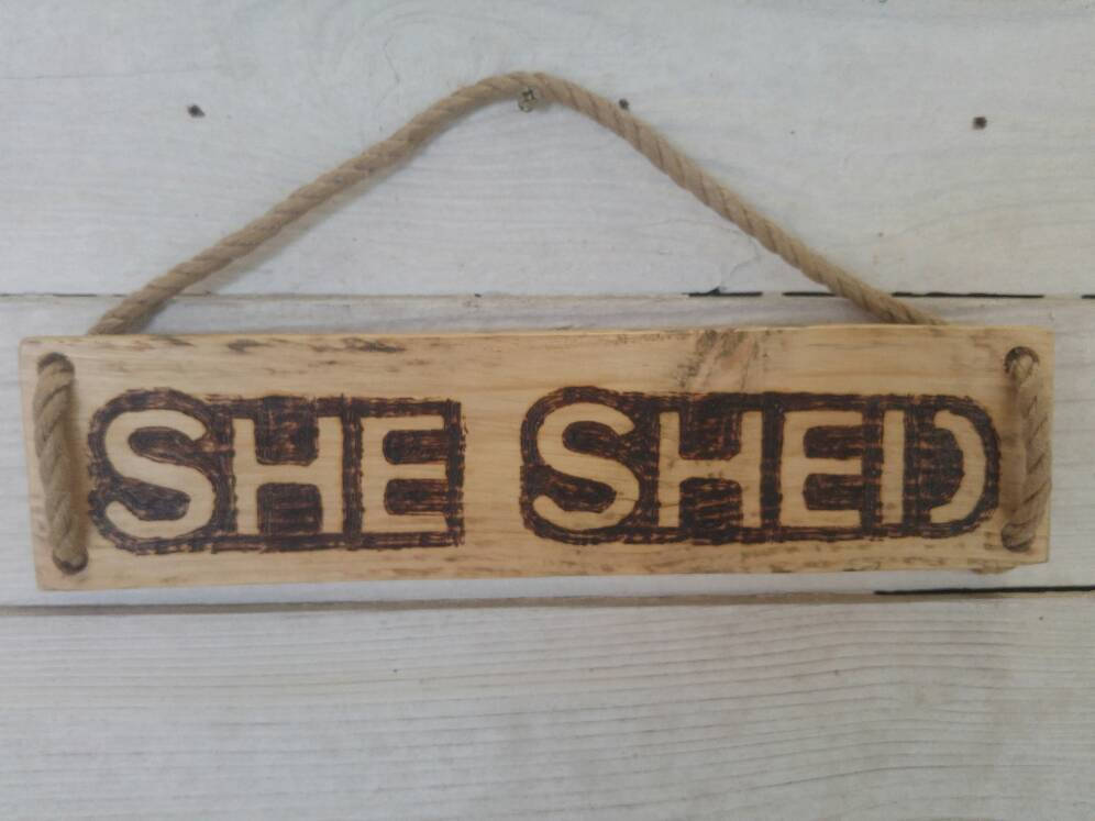 Custom Shed Signs. She Shed Man Cave or Your Own Message. - Etsy