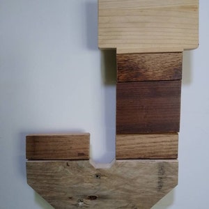 Large Wooden Letters Made From Reclaimed Coloured Pallet Wood. 28cm ...