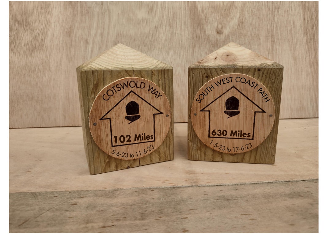 Custom Hiking Trophy. Walking Trophy. South West Coast Path ...