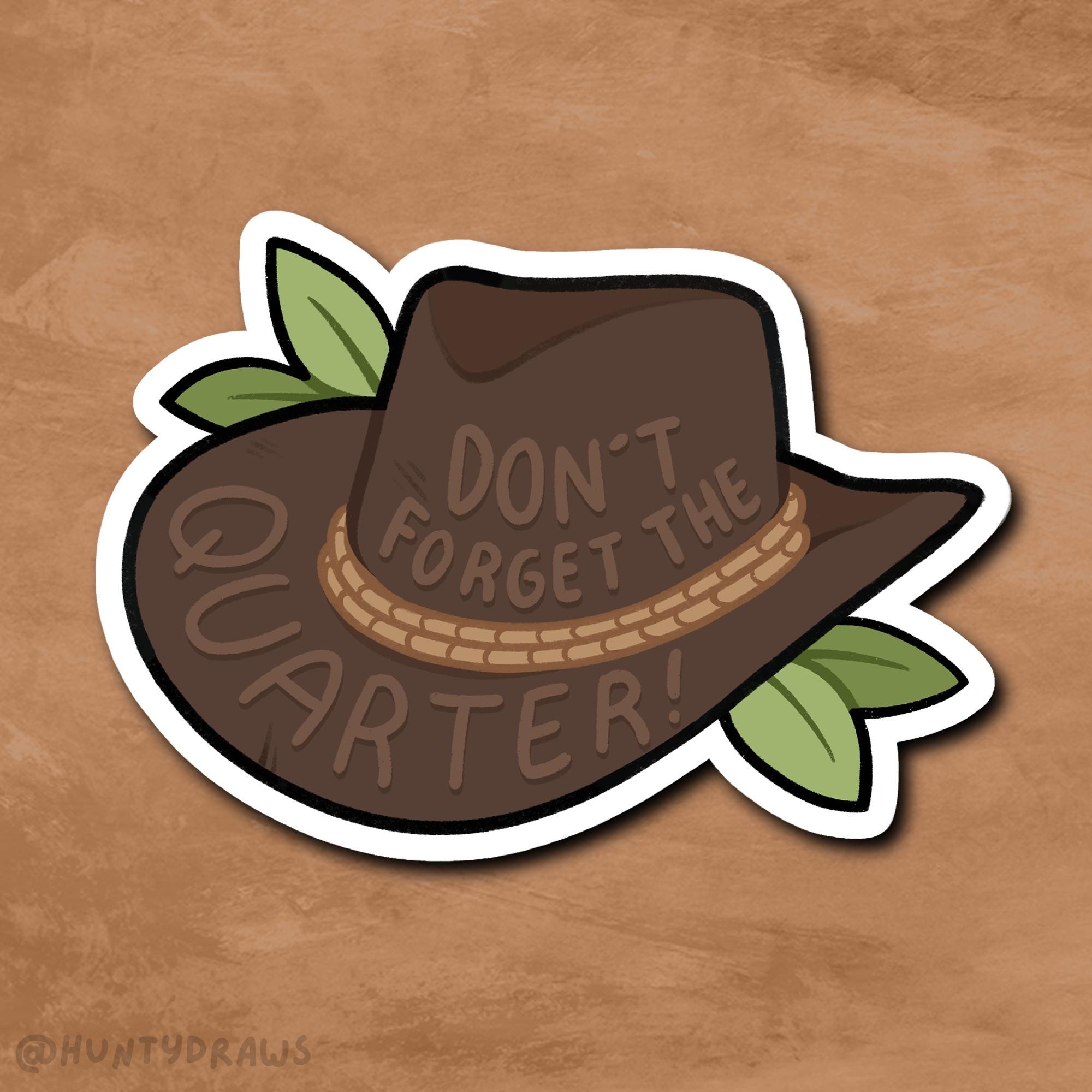 Don't Forget the Quarter - RDR2 Sticker - Etsy