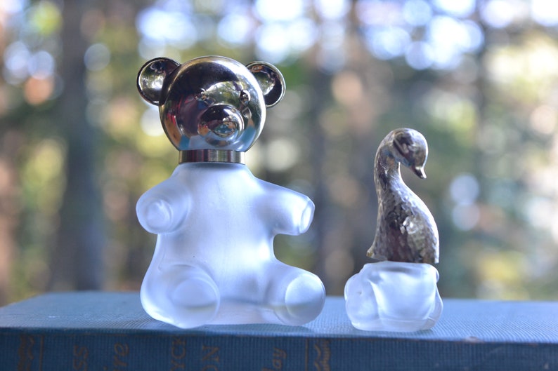 Avon Frosted Animal Perfume Botellas // Oso de Peluche // | Etsy
