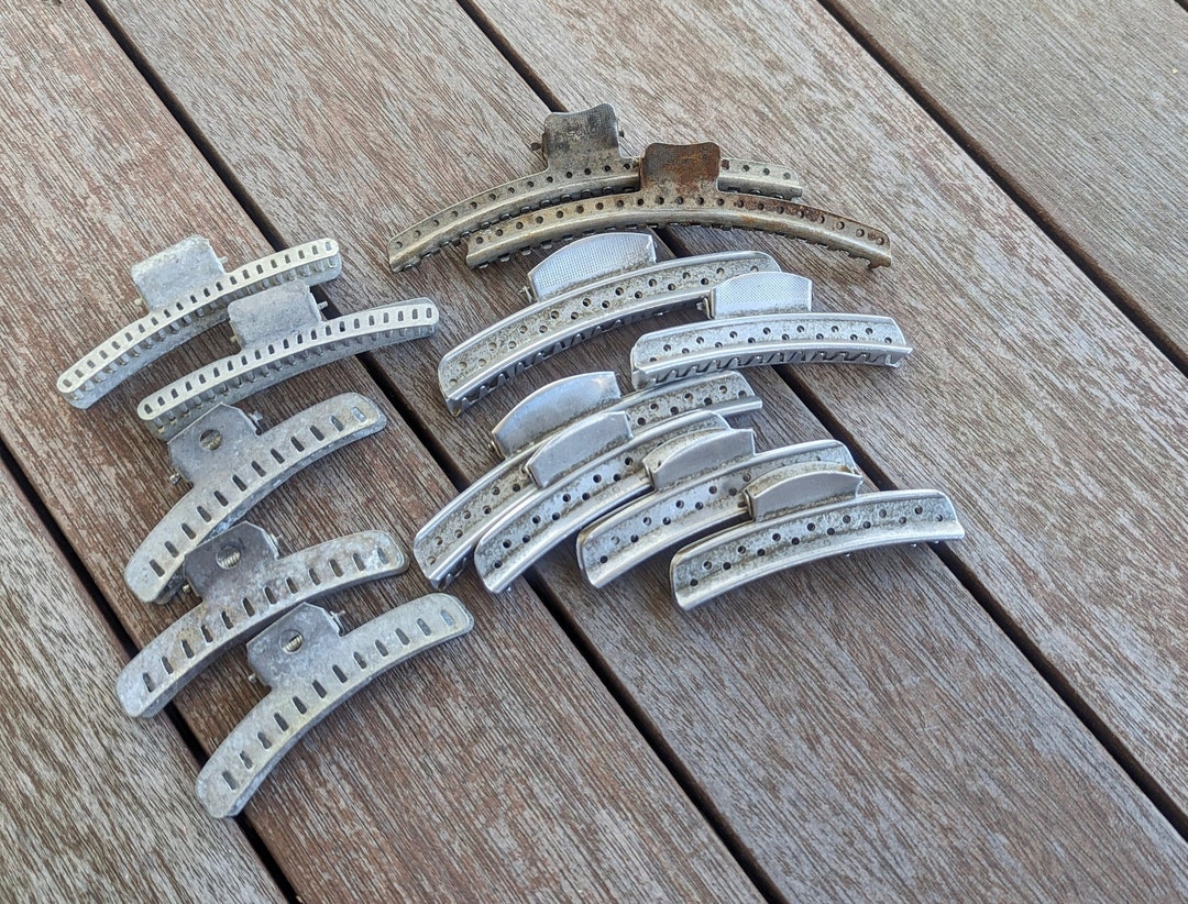 Lot of Vintage Metal Hair Wave Clips - Etsy