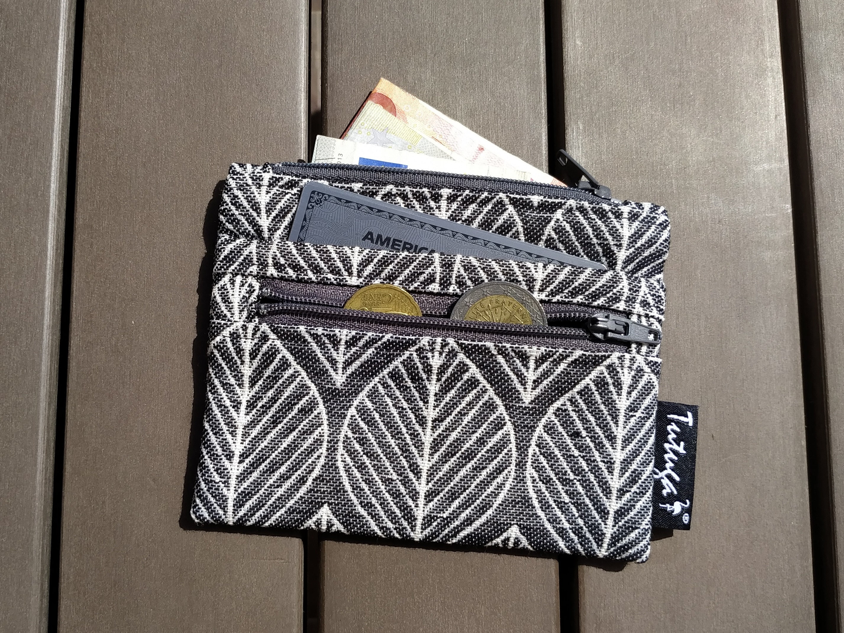 Koli Coin Purse Small Fabric Wallet Card Case Money Pouch Coin Wallet ...