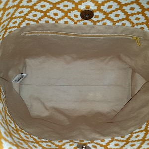 Liminka Crossbody Bag / Handbag With Oilcloth Inserts - Tapestry Fabric ...