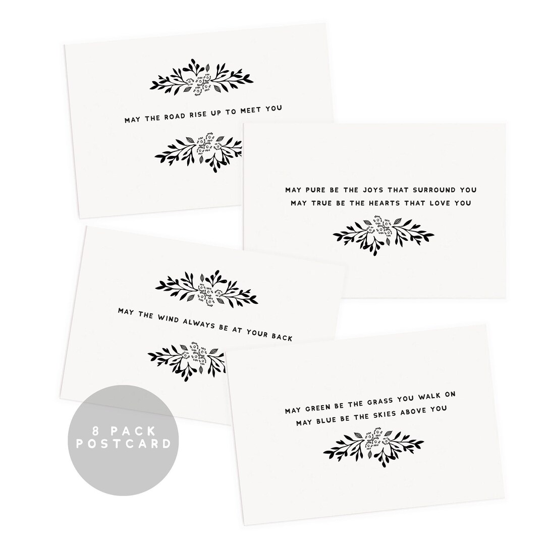 An Irish Blessing Irish Postcard Pack Postcards Postcard - Etsy