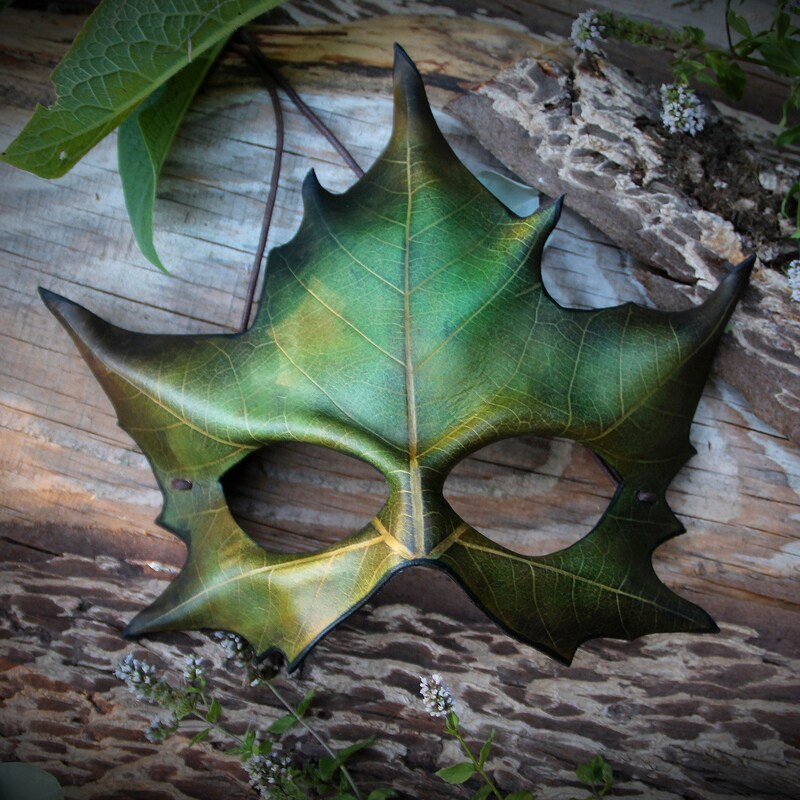 Green Man Mask - Etsy
