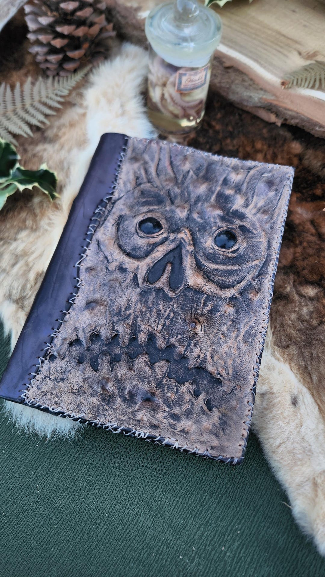 Necronomicon Grimoire, Magic Grimoire, RPG Notebook, Leather Notebook ...