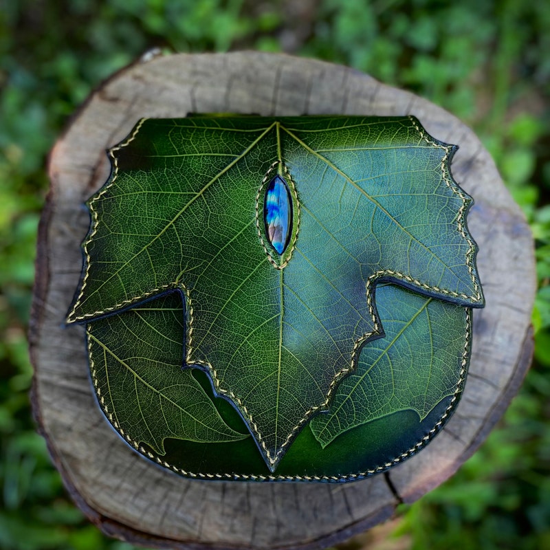 Leather Leaf Purse - Etsy