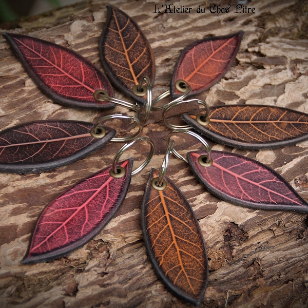 Leaf Key Chain - Etsy