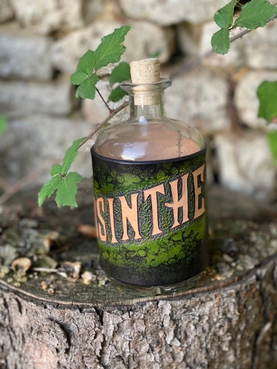 Absinthe Skull Bottle
