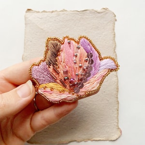 Custom Embroidered Brooch Handmade to Order Personalised Gift Custom ...