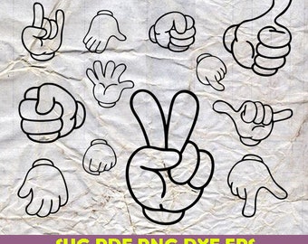 Mickey mouse hand | Etsy