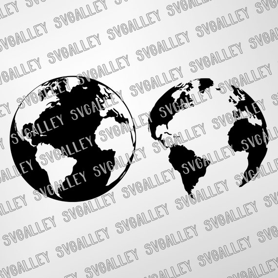 World Map SVG Worldwide SVG Travel SVG Cutting Template | Etsy Australia