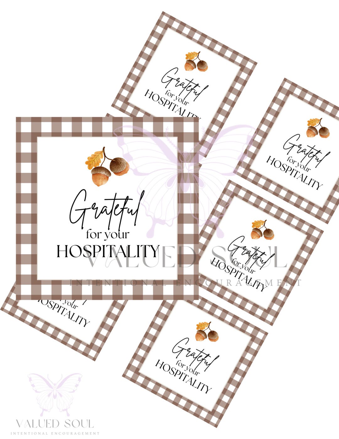 Printable Hostess Gift Tag | Hostess Gift Tag L Thankful Tags | Host ...