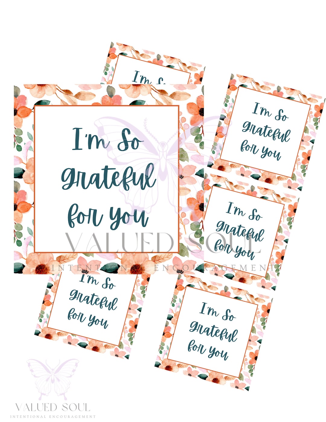 Printable Gratitude Tag | Appreciation Gift Tag | Grateful for You ...