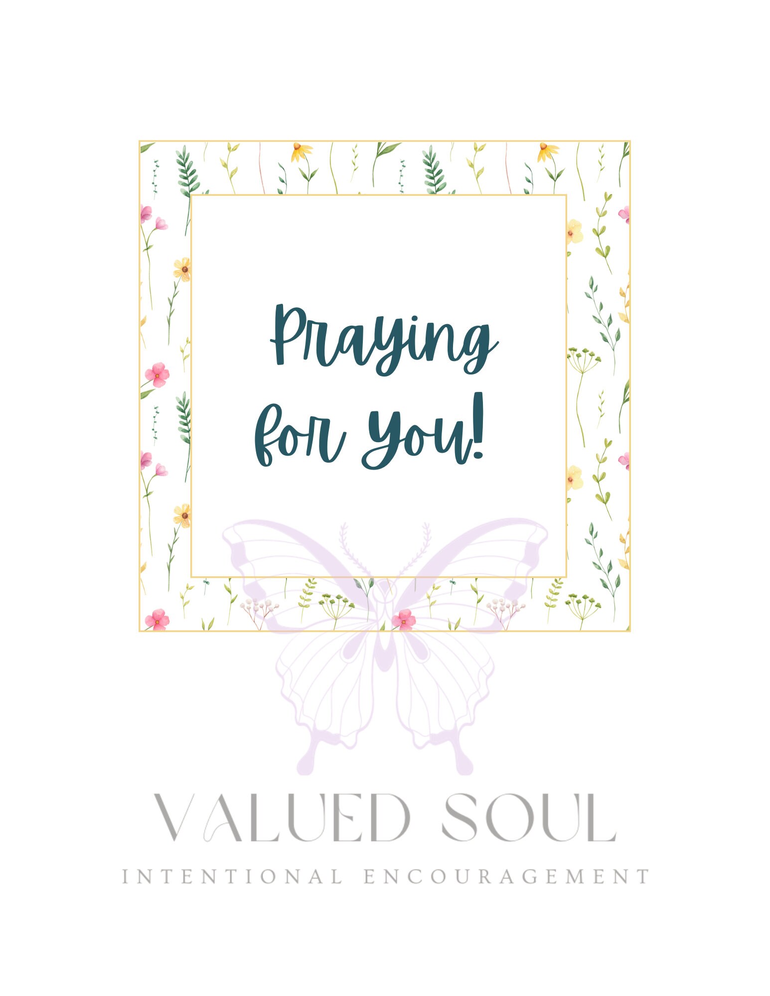 Printable Praying for You Tag | Prayer Gift Tag | Encouragement Gift ...