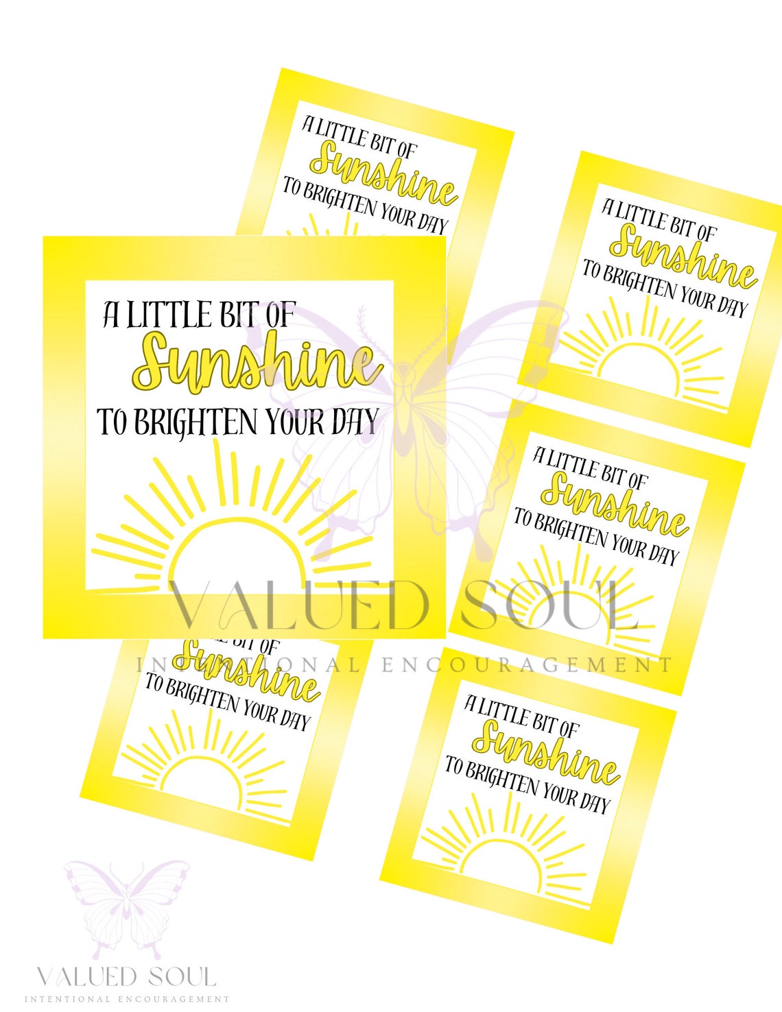 Sunshine to Brighten Your Day | Printable Tag | Sunshine Gift ...