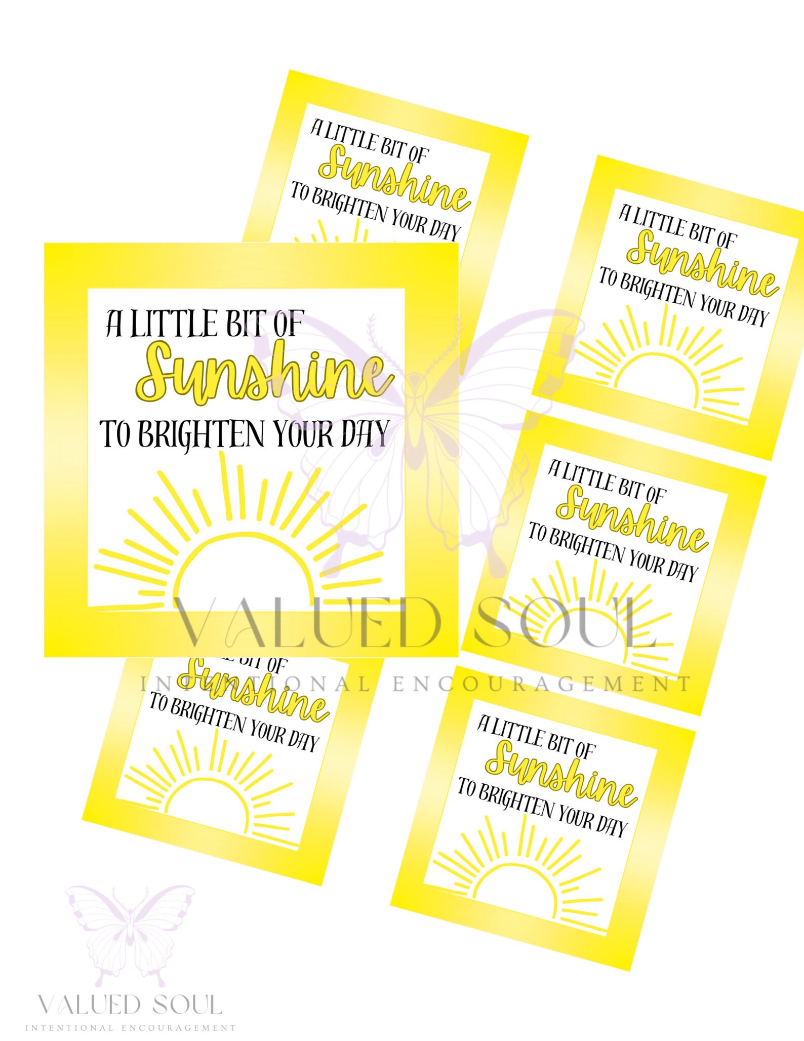 Sunshine to Brighten Your Day | Printable Tag | Sunshine Gift ...