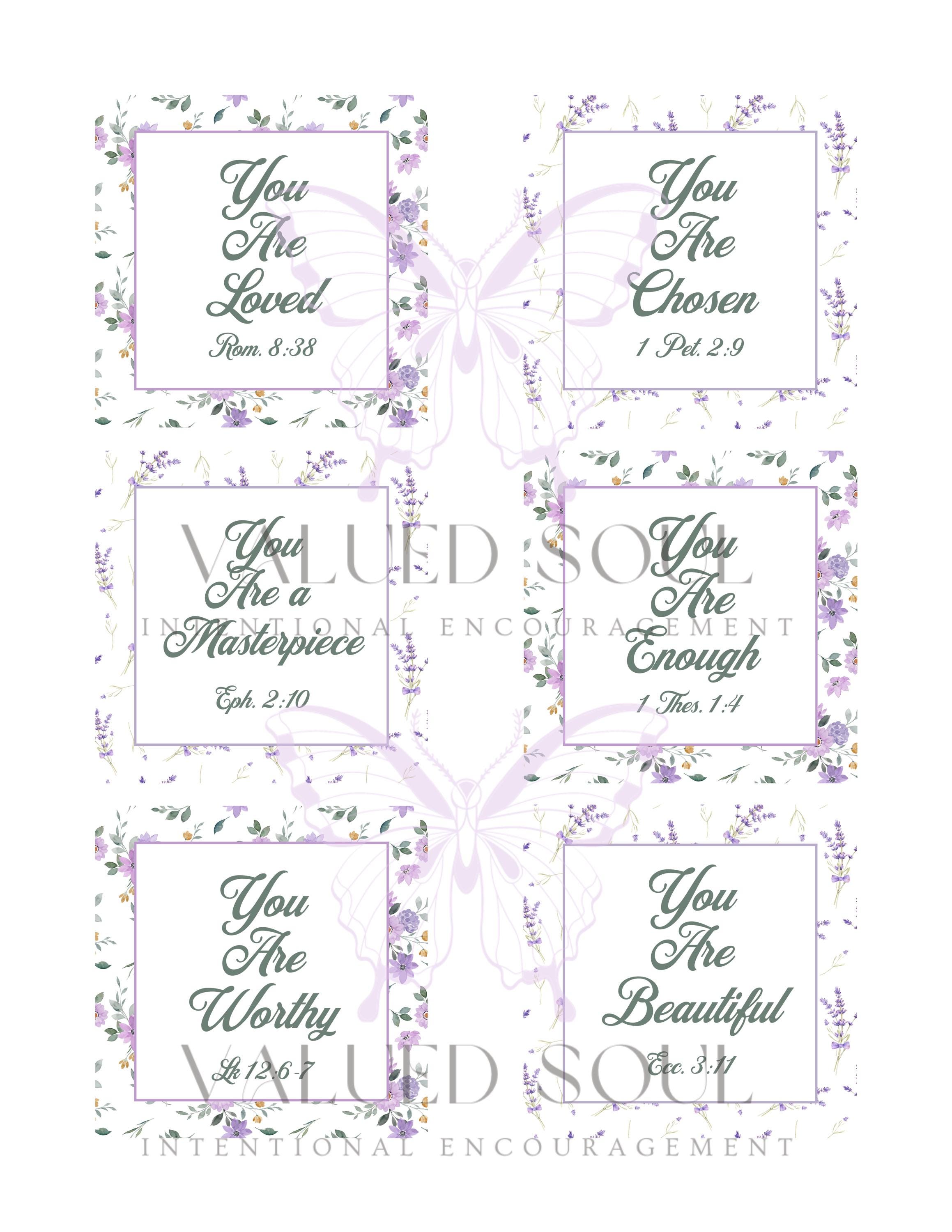 Scripture Cards | Teen Verse Cards | Printable Tag Scripture | Bible ...