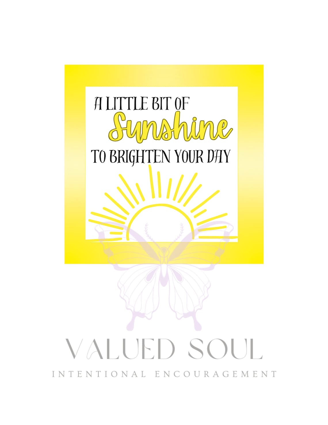 Sunshine to Brighten Your Day | Printable Tag | Sunshine Gift ...