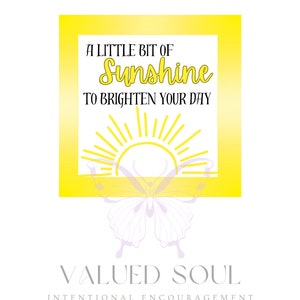 Sunshine to Brighten Your Day | Printable Tag | Sunshine Gift ...