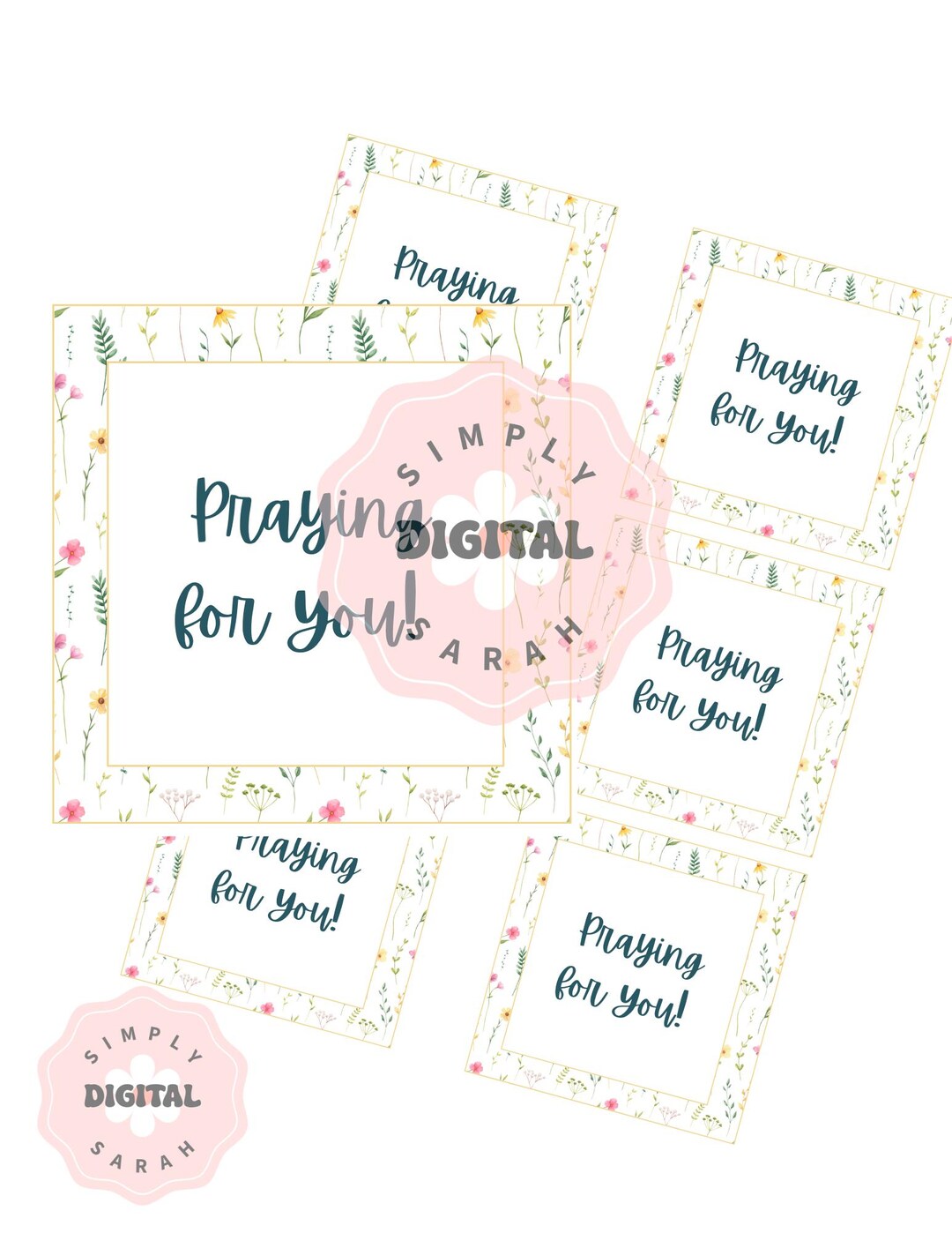 Praying for You Gift Tag Printable | Christian Encouragement Tag ...