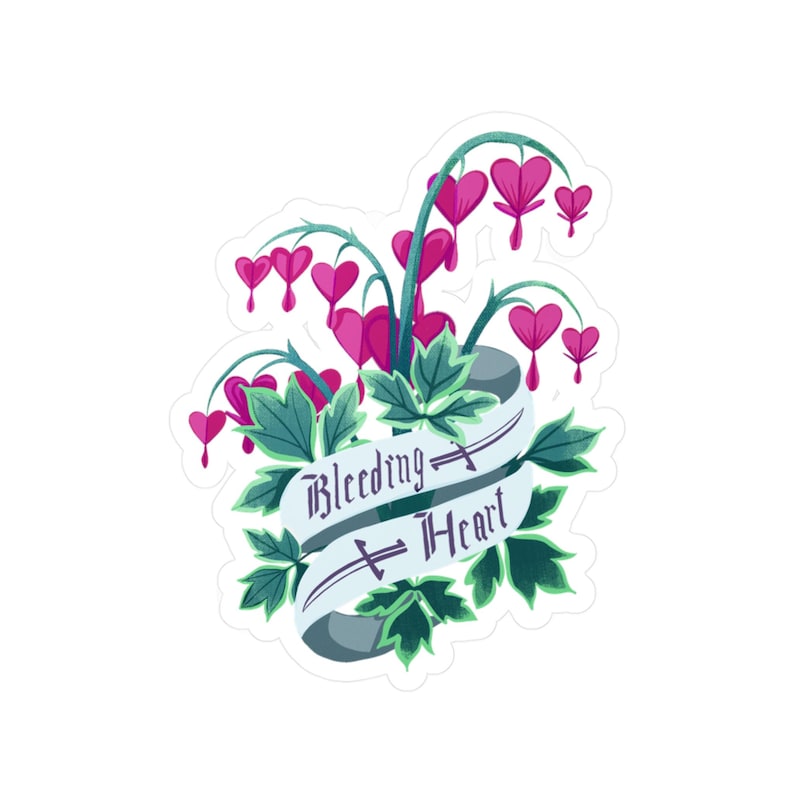 Bleeding Heart - Vinyl Sticker - Etsy