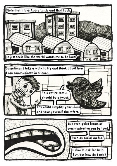 Awkward Silence mental Health Comic Book - Etsy