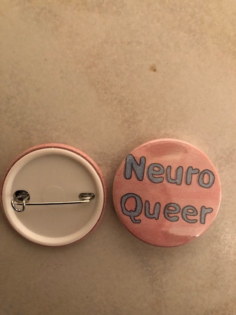 Neuro Queer Pin Badge Button - Etsy