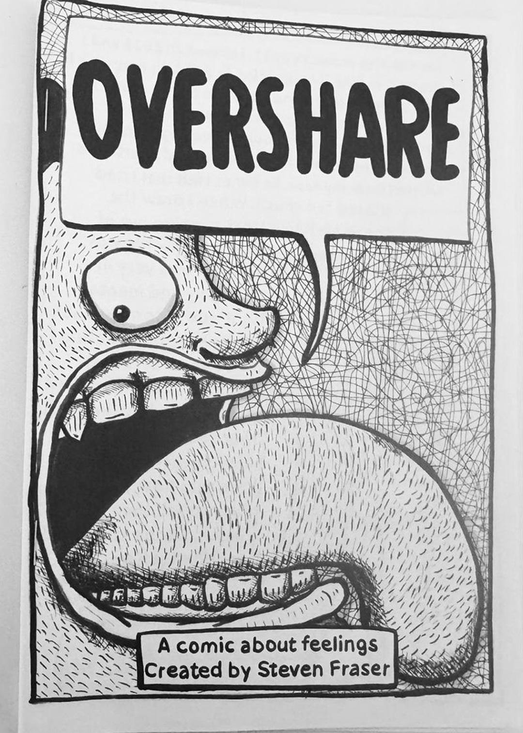 Overshare - Mental Health Comic Book Zine - Etsy
