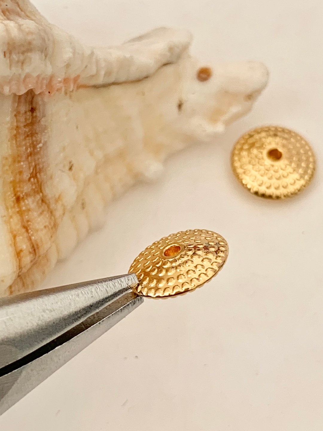 Ovoid Spacer Bead 9.7x3mm in 24K Gold Plated - Etsy Australia