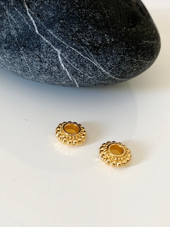 Separator Bars gold-plated gold golden puck 2 Ethnic 6 mm washer ...