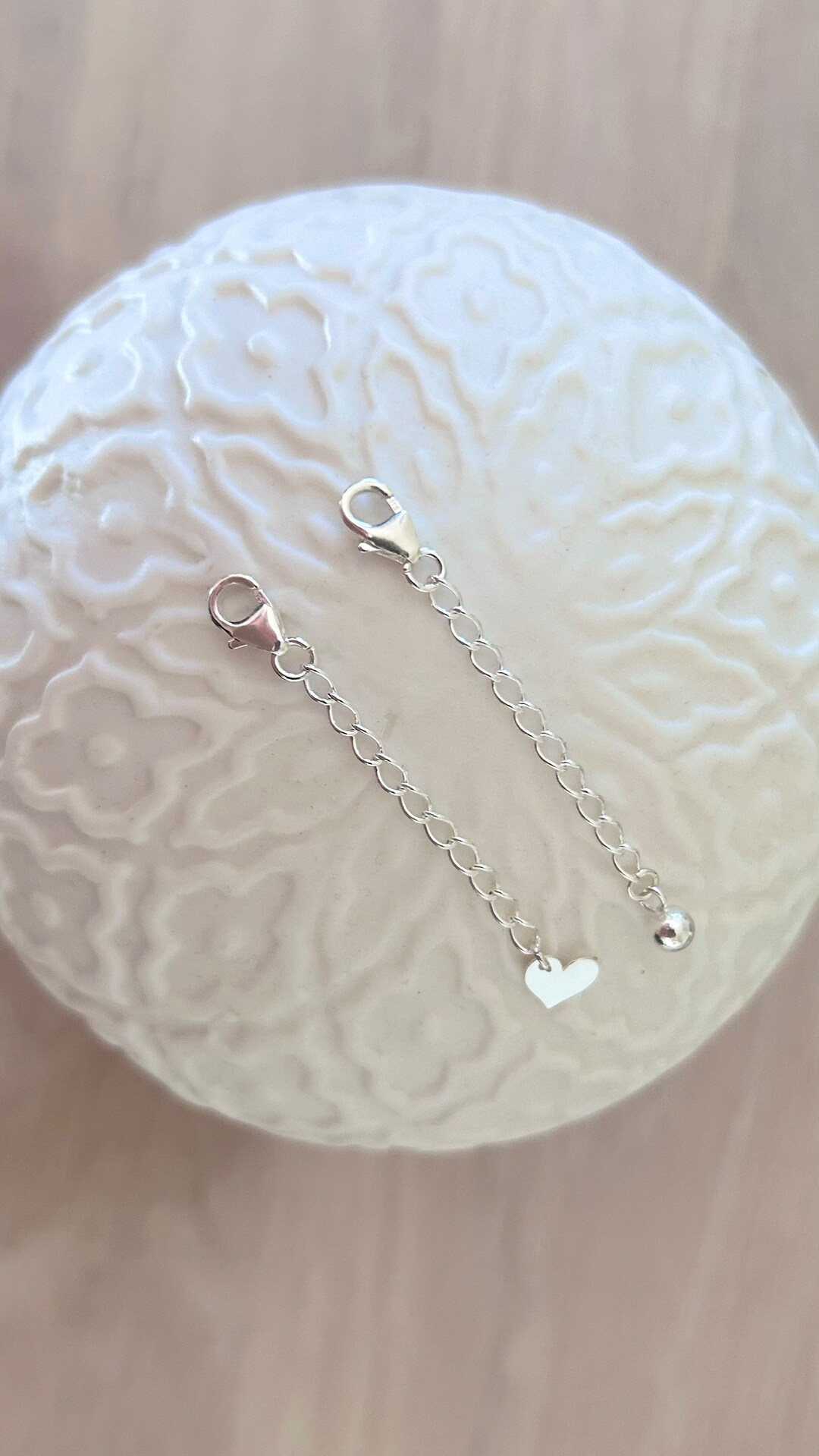 1 Extension Chain 45mm 925 Silver, Chain Model of Your Choice ...