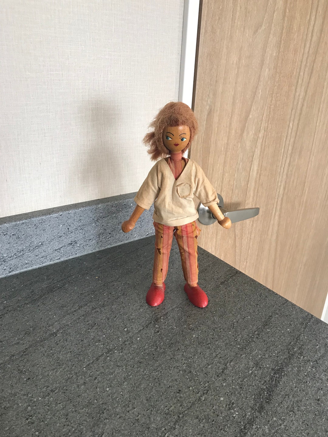 Vintage Wooden Polish Peg Doll - 1950s - Etsy