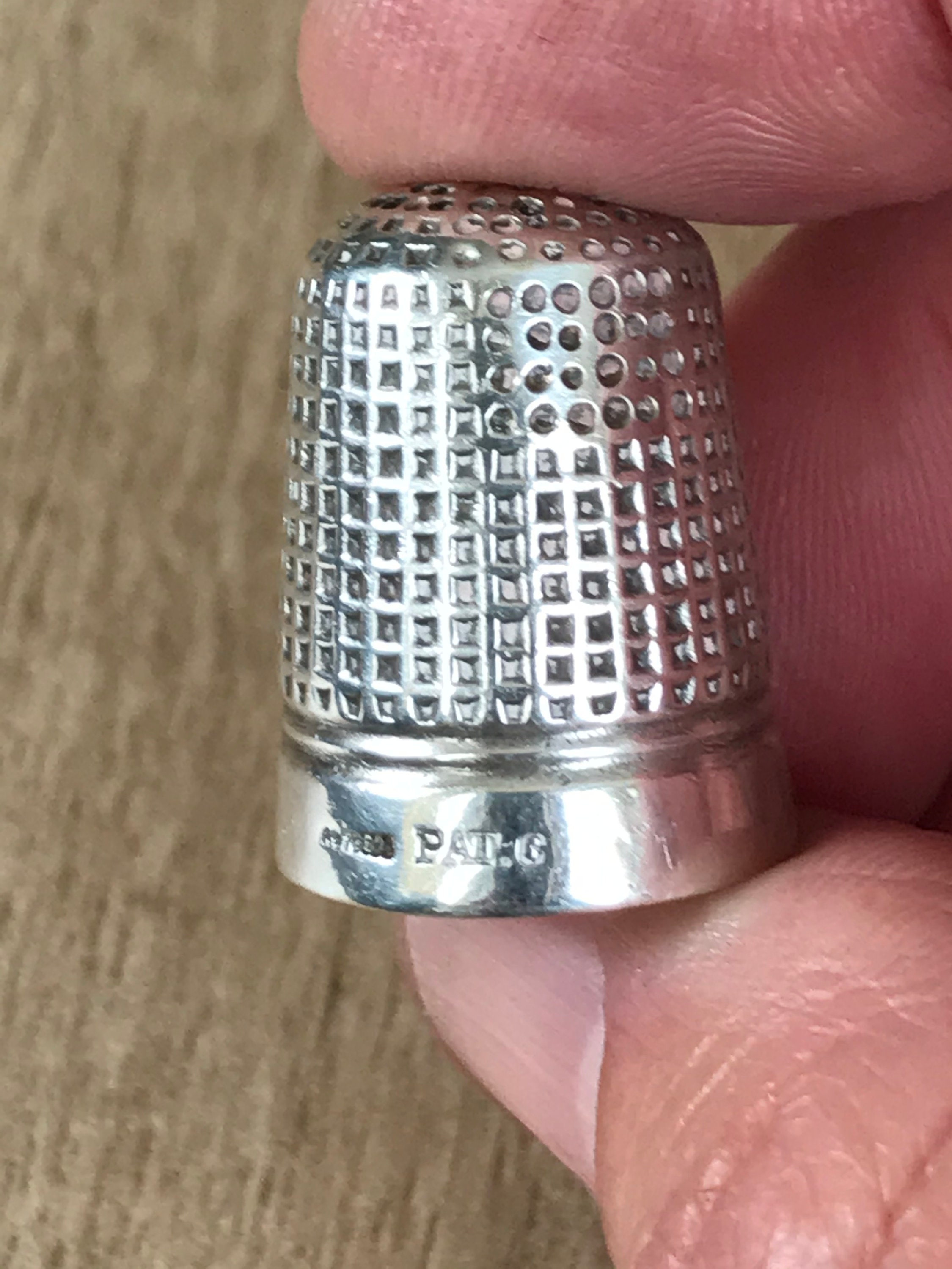 Antique Charles Horner Dorcas Silver Steel Lined Thimble Reg | Etsy
