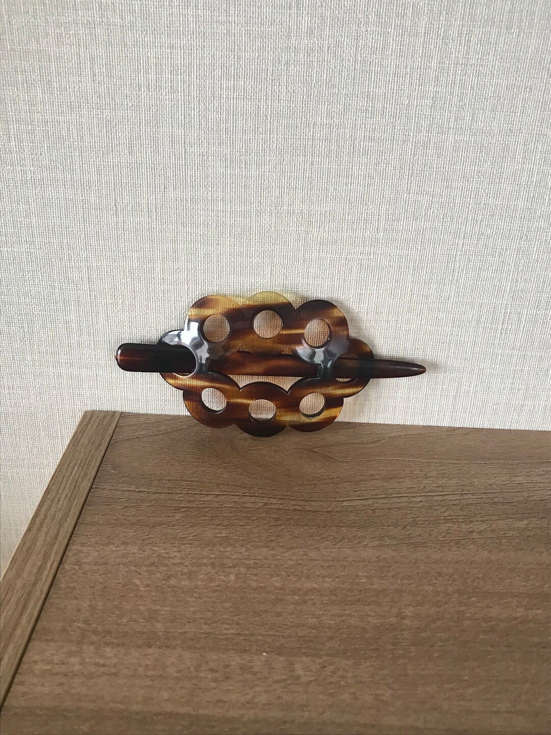 Vintage Plastic Faux Tortoise Shell Stick Barrette Hair - Etsy