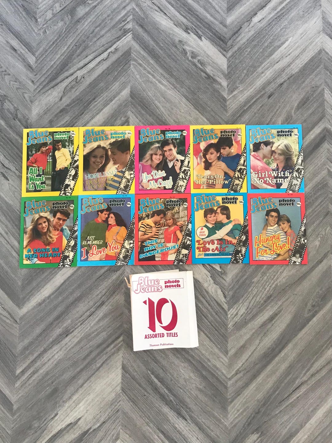 10 Blue Jeans Magazine Photo Novel Books - 1980s - Etsy