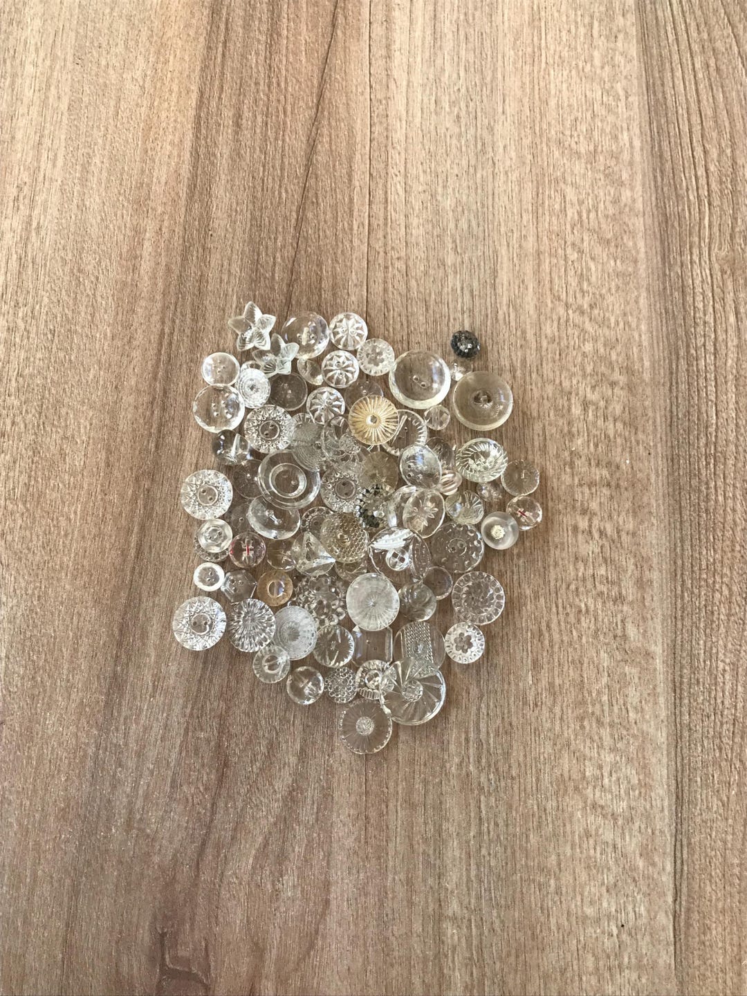 A Miscellaneous Collection of Vintage/antique Clear Pressed Glass Shank ...