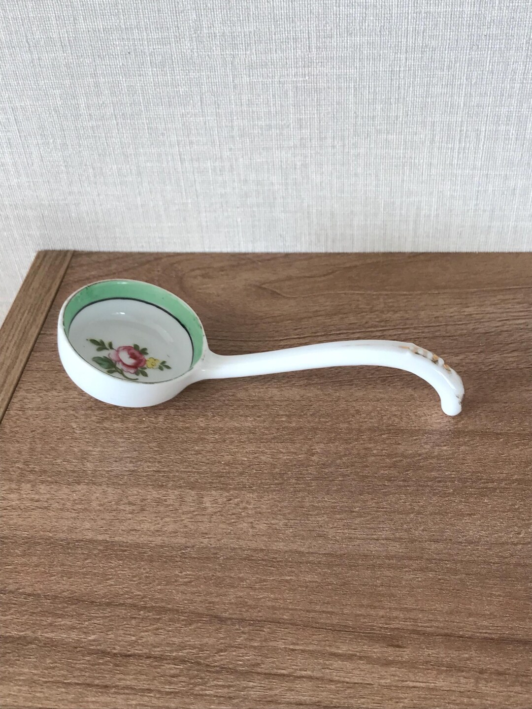 Antique Hand Painted Japanese Noritake Porcelain Soup Spoon/ladle ...